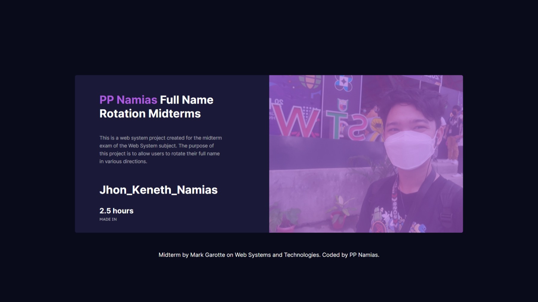 PP Namias Full Name Rotation PP Namias Full Name Rotation